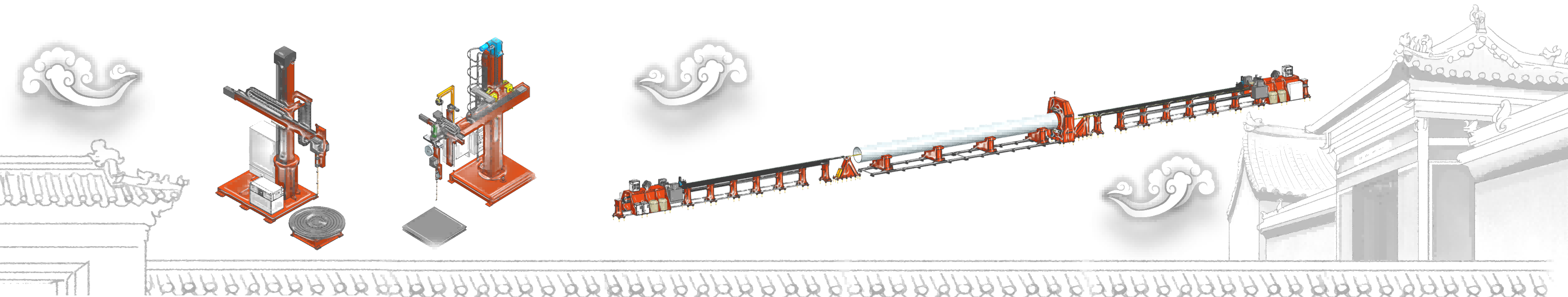 Container Integrated Horizontal Cladding station | professional welding equipment manufacturer